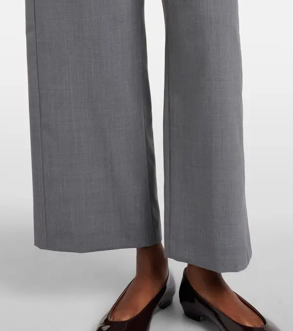 Max Mara Baia Wool-blend Wide-leg Pants