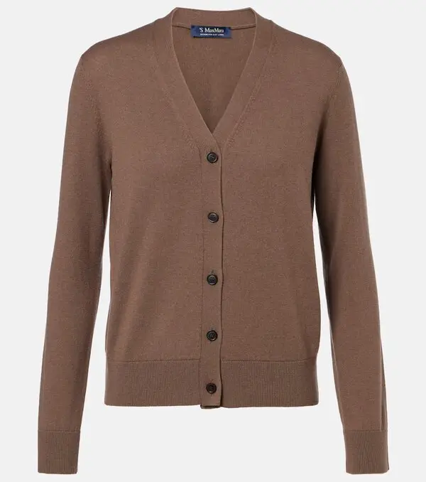 Max Mara Ribes Wool Cardigan - Brown