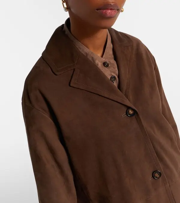 Max Mara Ortensia Suede Coat