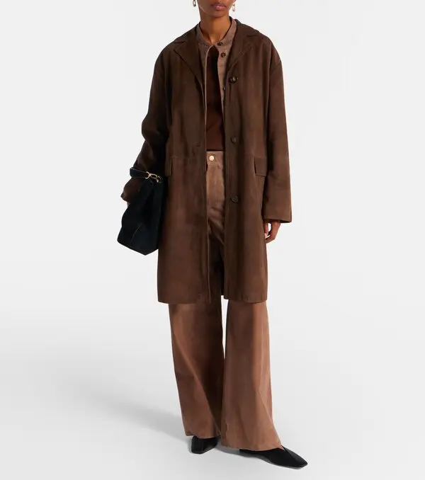 Max Mara Ortensia Suede Coat