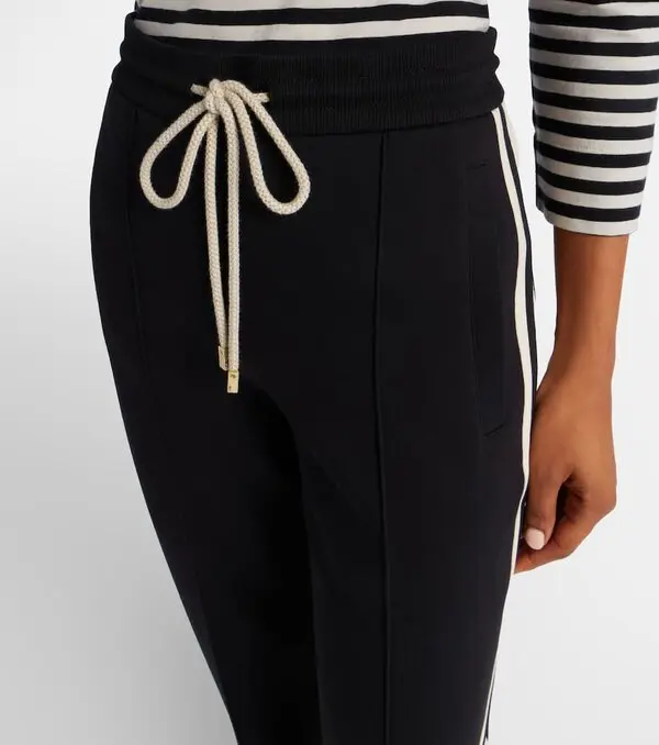 Max Mara Vento Cotton-blend Jersey Sweatpants