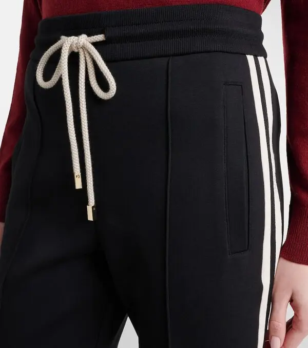 Max Mara Vento Cotton-blend Jersey Sweatpants