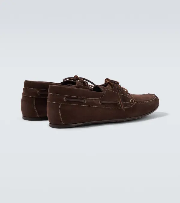 Manolo Blahnik Marino Suede Loafers