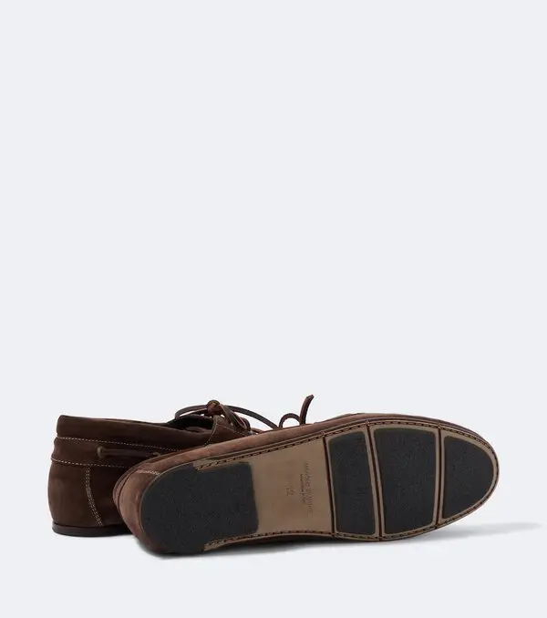 Manolo Blahnik Marino Suede Loafers