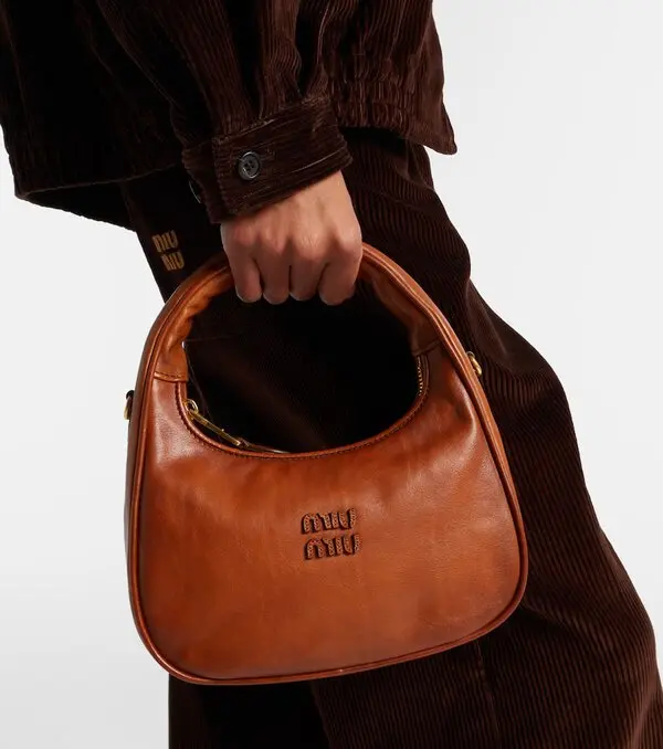 Miu Miu Wander Leather Shoulder Bag