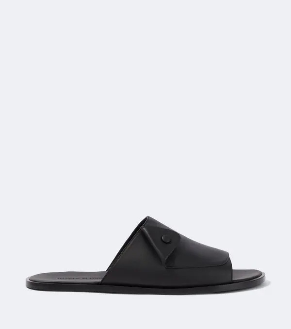 Manolo Blahnik Lino Leather Sandals