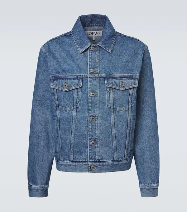 Loewe Anagram Denim Jacket - Blue