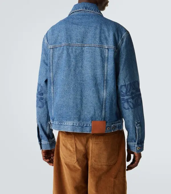 Loewe Anagram Denim Jacket - Blue