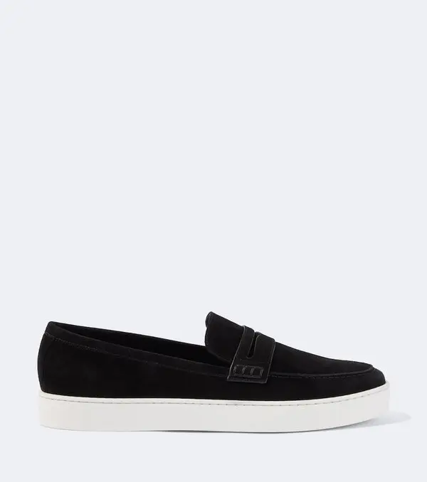 Manolo Blahnik Ellis Suede Loafers - Black