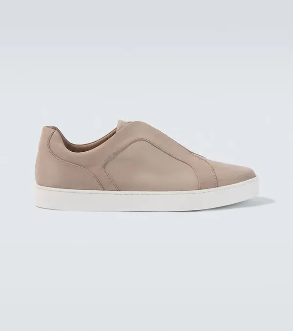 Manolo Blahnik Agilio Suede Sneakers - Beige
