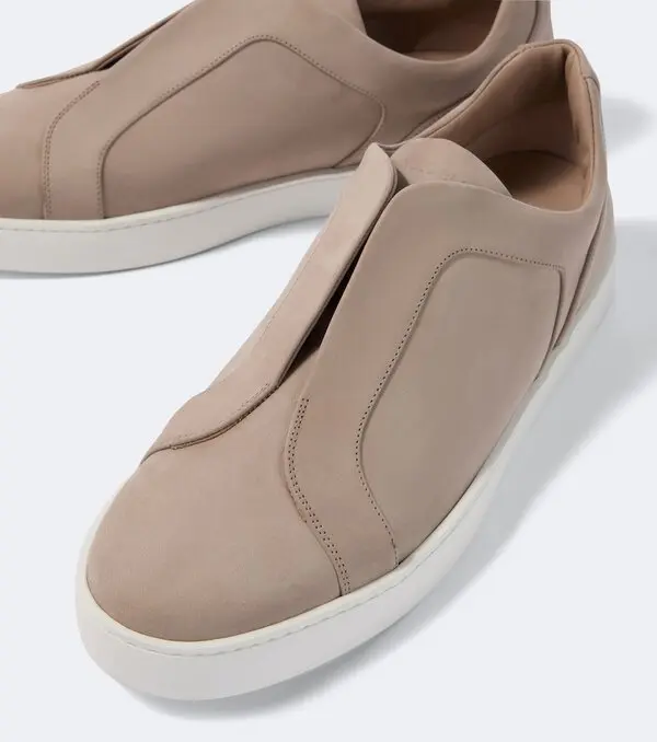 Manolo Blahnik Agilio Suede Sneakers - Beige