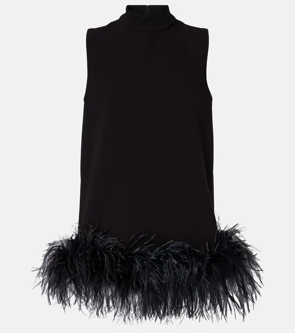 Max Mara Feather-trimmed Top
