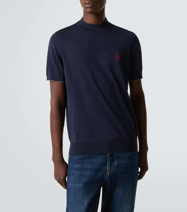 Brunello Cucinelli Cotton Sweater - Blue