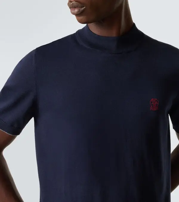 Brunello Cucinelli Cotton Sweater - Blue