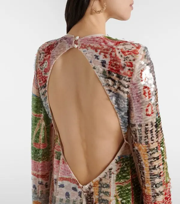 ALEMAIS Alémais X Laurence Leenaert Lumira Sequined Gown - Multicoloured