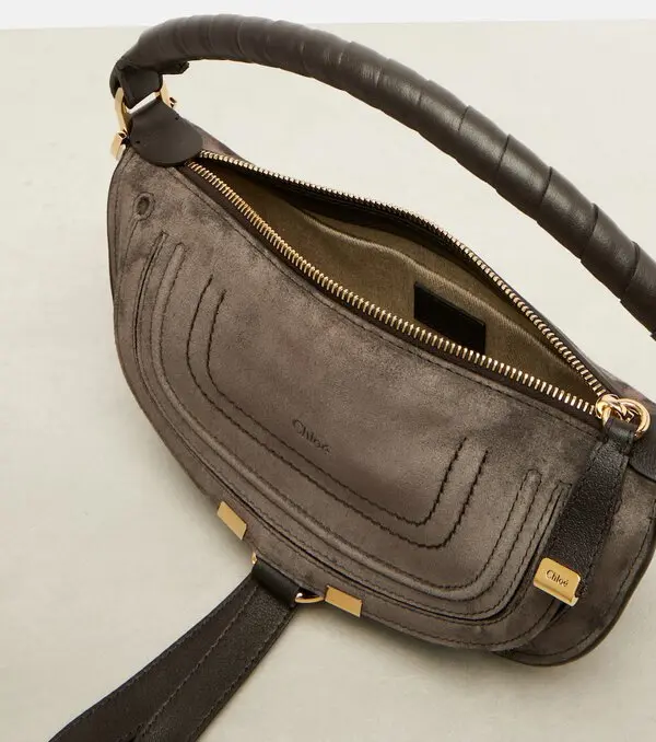 Chloé Marcie Mini Shoulder Bag - Brown