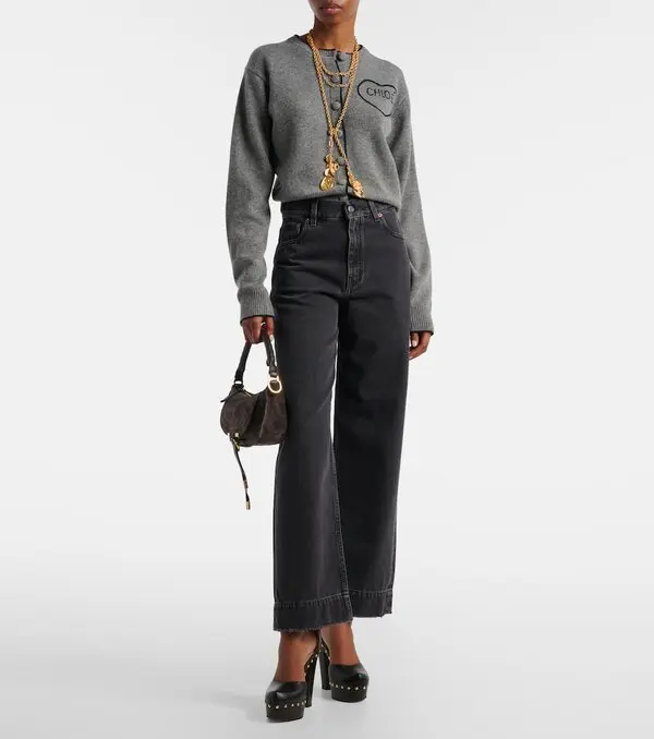 Chloé Marcie Mini Suede Shoulder Bag - Brown
