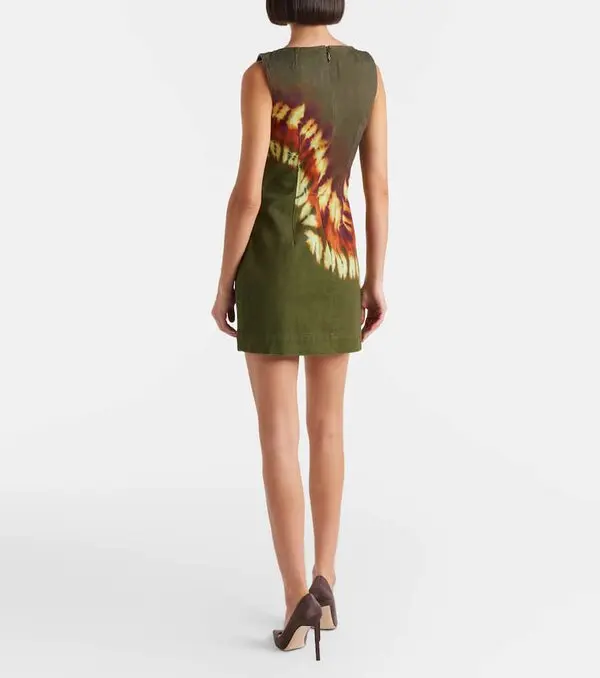 ALEMAIS Alémais Marilyn Dyed Denim Mini Dress