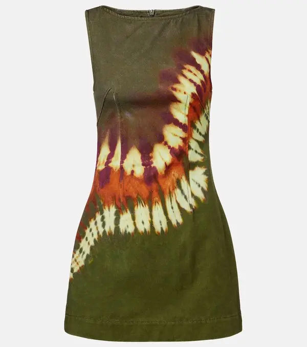 ALEMAIS Alémais Marilyn Dyed Denim Mini Dress
