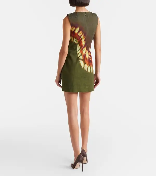ALEMAIS Alémais Marilyn Dyed Denim Mini Dress