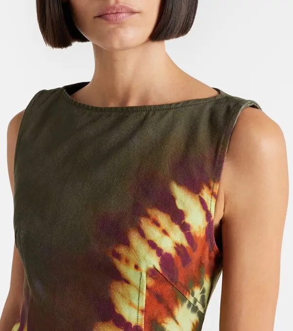 ALEMAIS Alémais Marilyn Dyed Denim Mini Dress