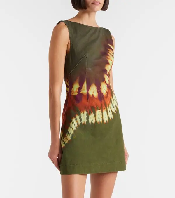 ALEMAIS Alémais Marilyn Dyed Denim Mini Dress