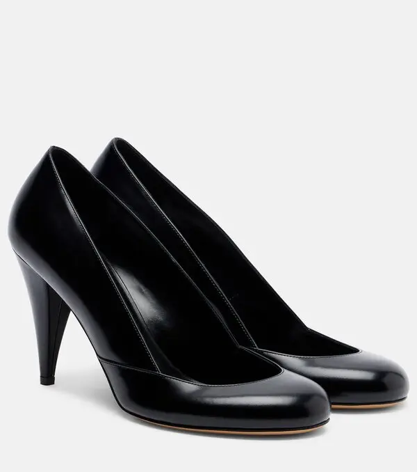 Le Monde Beryl X Kim Sion Sable 95 Leather Pumps - Black