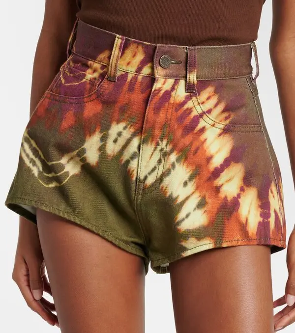 ALEMAIS Alémais Marilyn Dyed Denim Shorts