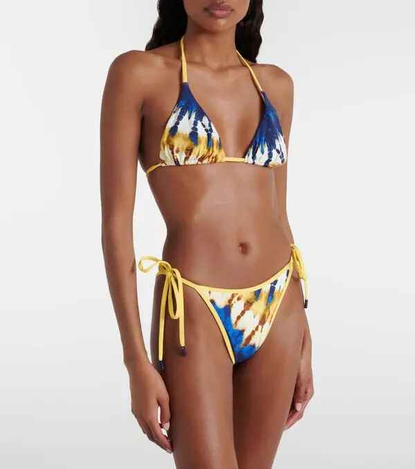 ALEMAIS Alémais Martine Printed Bikini Top