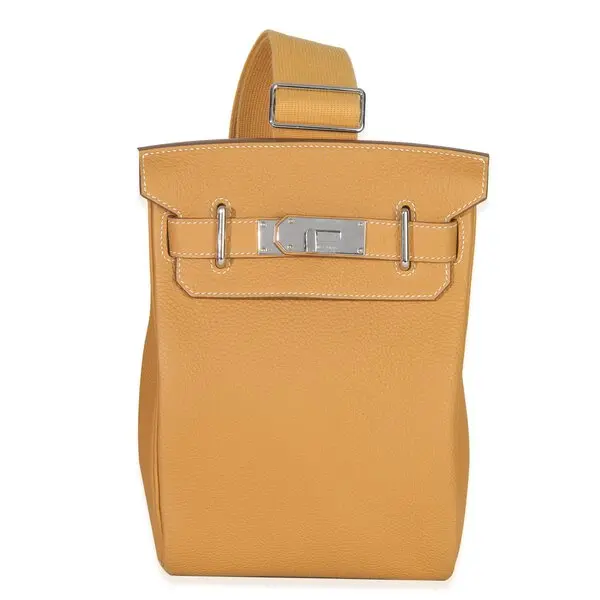 Hermès Naturel Sable Togo Hac A Dos Pm Phw - Brown