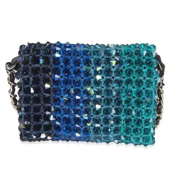 Chanel Ombre Beaded Micro Clutch On Chain