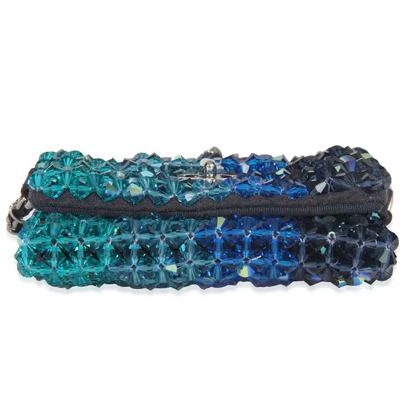 Chanel Ombre Beaded Micro Clutch On Chain