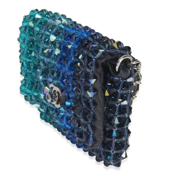 Chanel Ombre Beaded Micro Clutch On Chain