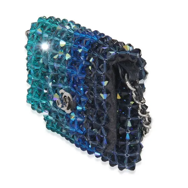 Chanel Ombre Beaded Micro Clutch On Chain