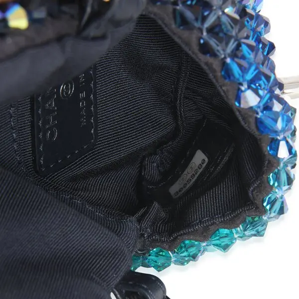 Chanel Ombre Beaded Micro Clutch On Chain
