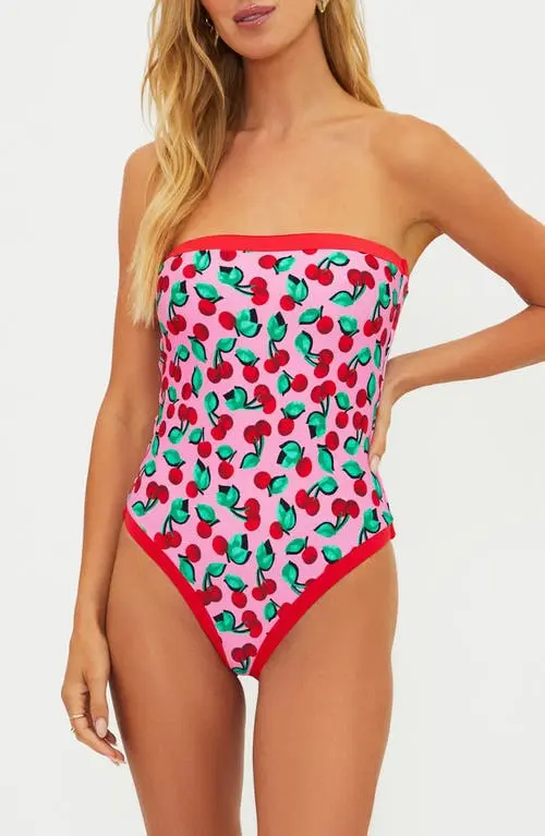 Beach Riot Amber Cherry-print One-piece Swimsuit - Mon Cheri