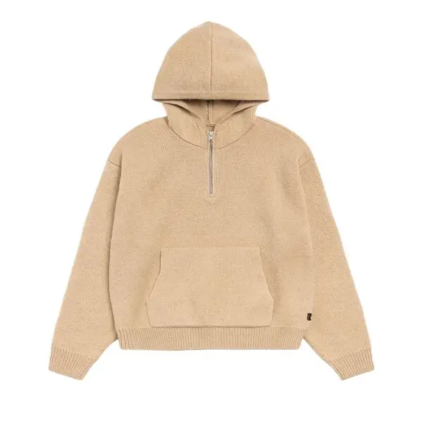 StÜssy Quarter Zip Knit Hoodie