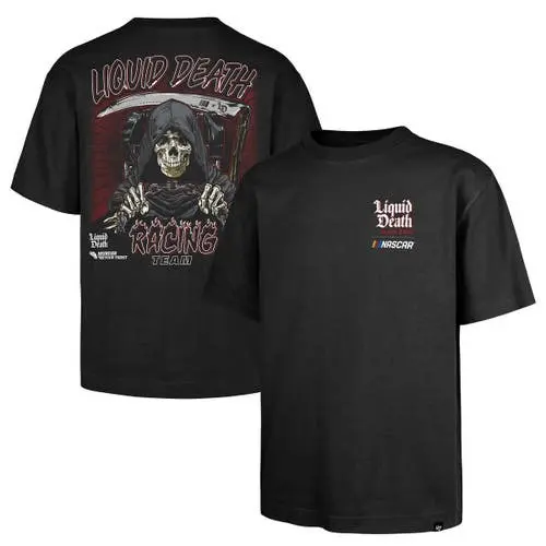 '47 Nascar Liquid Death Race Day Backer Foundation T-shirt - Black