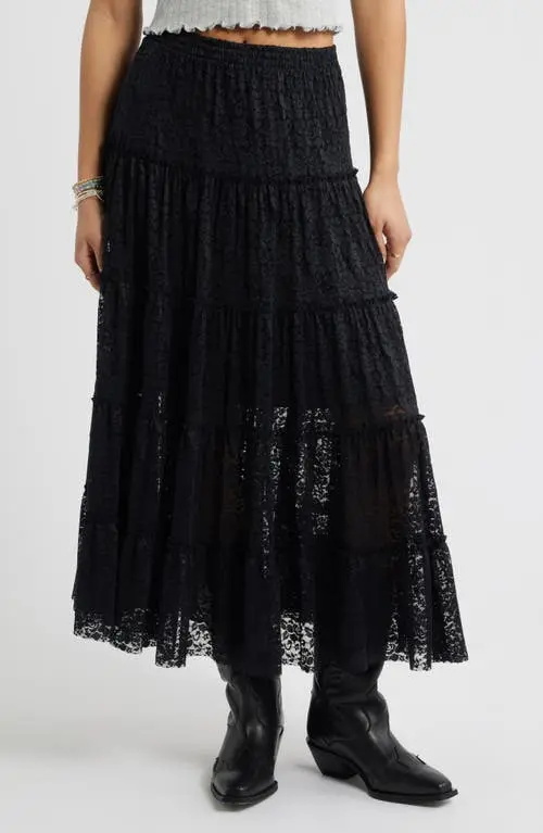 Bp. Lace Maxi Skirt - Black