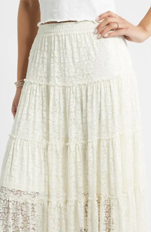 Bp. Lace Maxi Skirt - Ivory