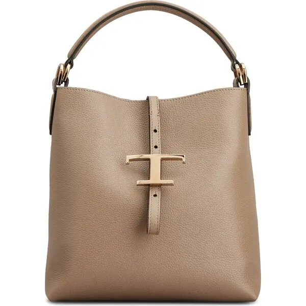 TOD'S Leather Handbag - Creta Chiaro