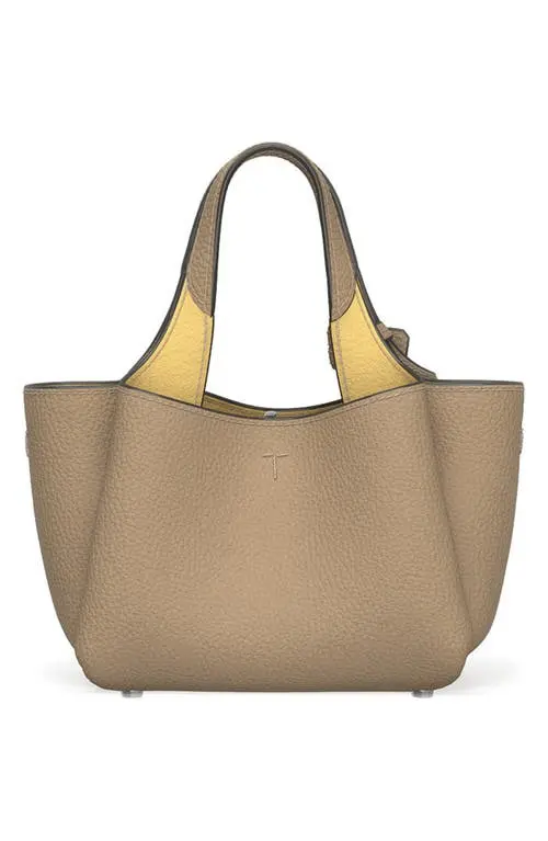 TOD'S T Timeless Micro Top Handle Bag - Naturale/flan