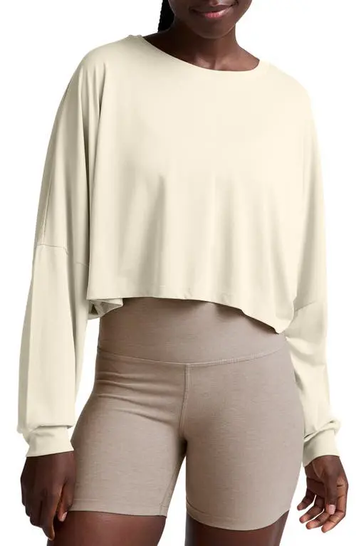 Beyond Yoga Studio Knit Long Sleeve T-shirt - Vanilla