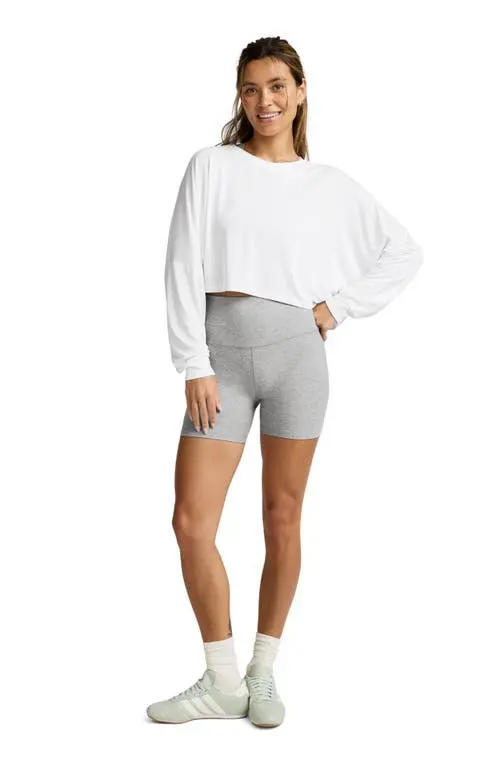 Beyond Yoga Studio Knit Long Sleeve T-shirt - White