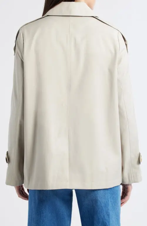 Sam Edelman Double-breasted Water Repellent Swing Jacket