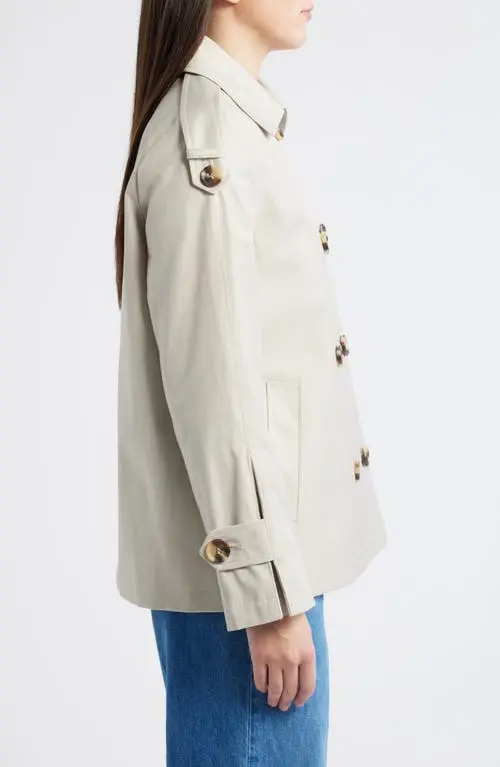 Sam Edelman Double-breasted Water Repellent Swing Jacket