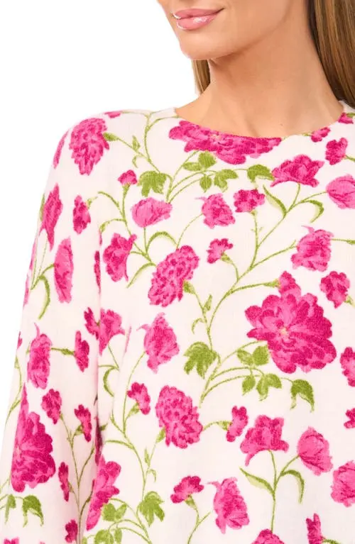 CECE DUPRAZ Floral Crewneck Sweater