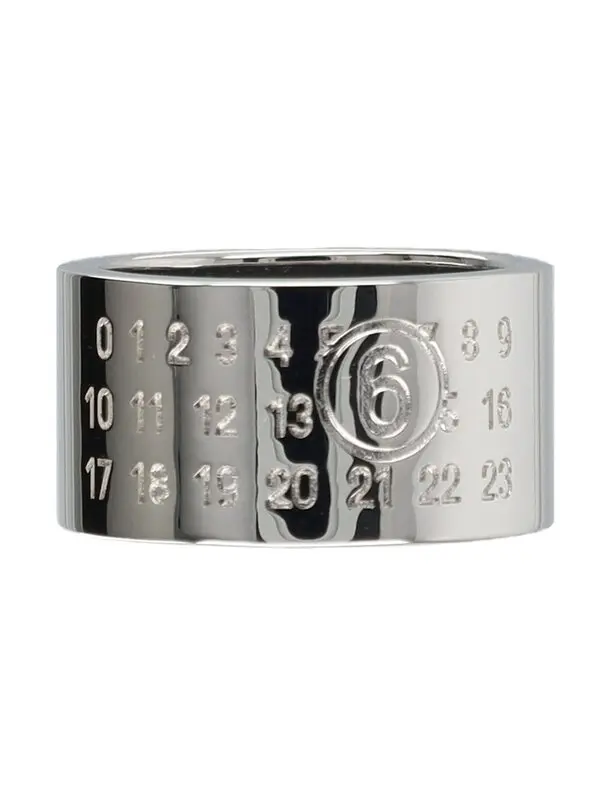 MAISON MARGIELA Numeric Wide Band Ring - Silver