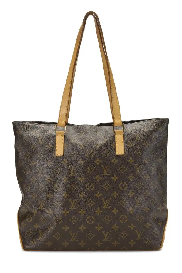 LOUIS VUITTON Monogram Cabas Mezzo Tote - Brown