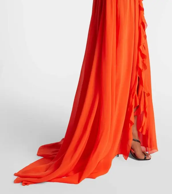 Blumarine Georgette Gown - Orange